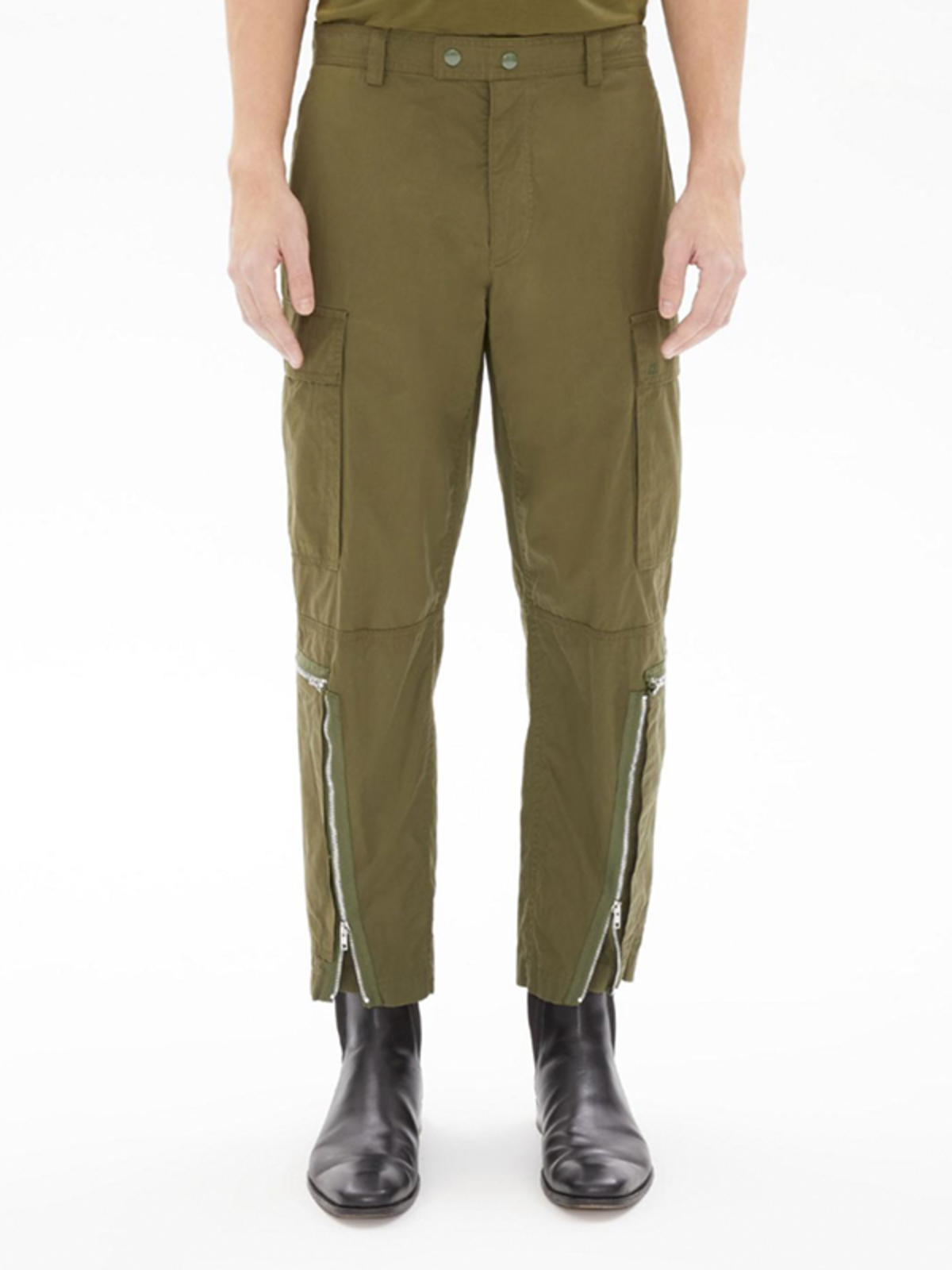 Helmut Lang WASHED AVIATOR PANT - MOSS | Garmentory