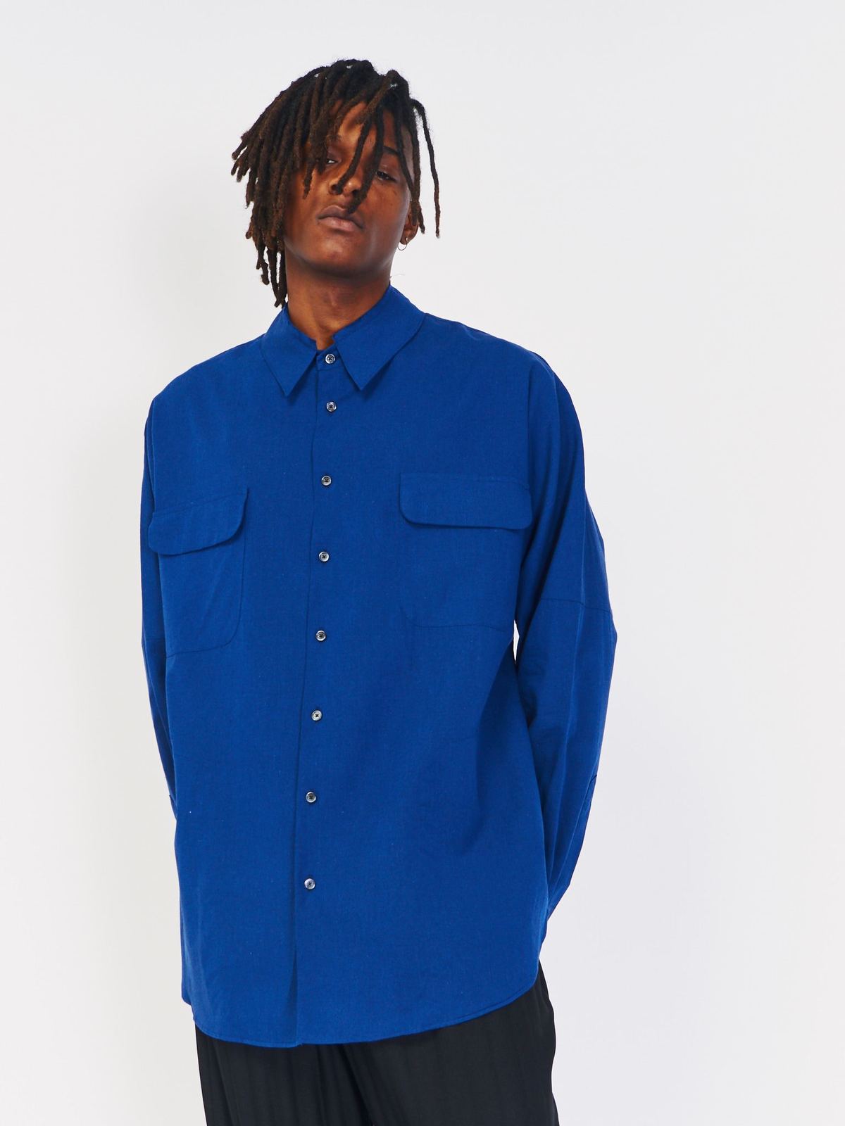 House of the Very Islands Drive Shaft Shirt Jacket - Blue | Garmentory