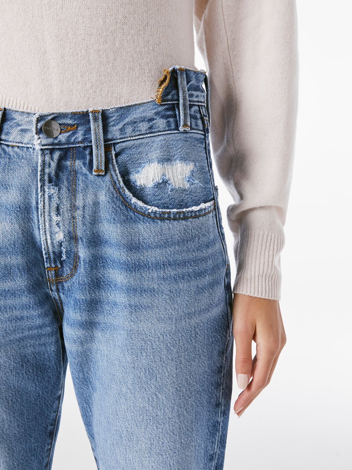 FRAME Denim Le Original Mix Cloud Denim - aviation | Garmentory