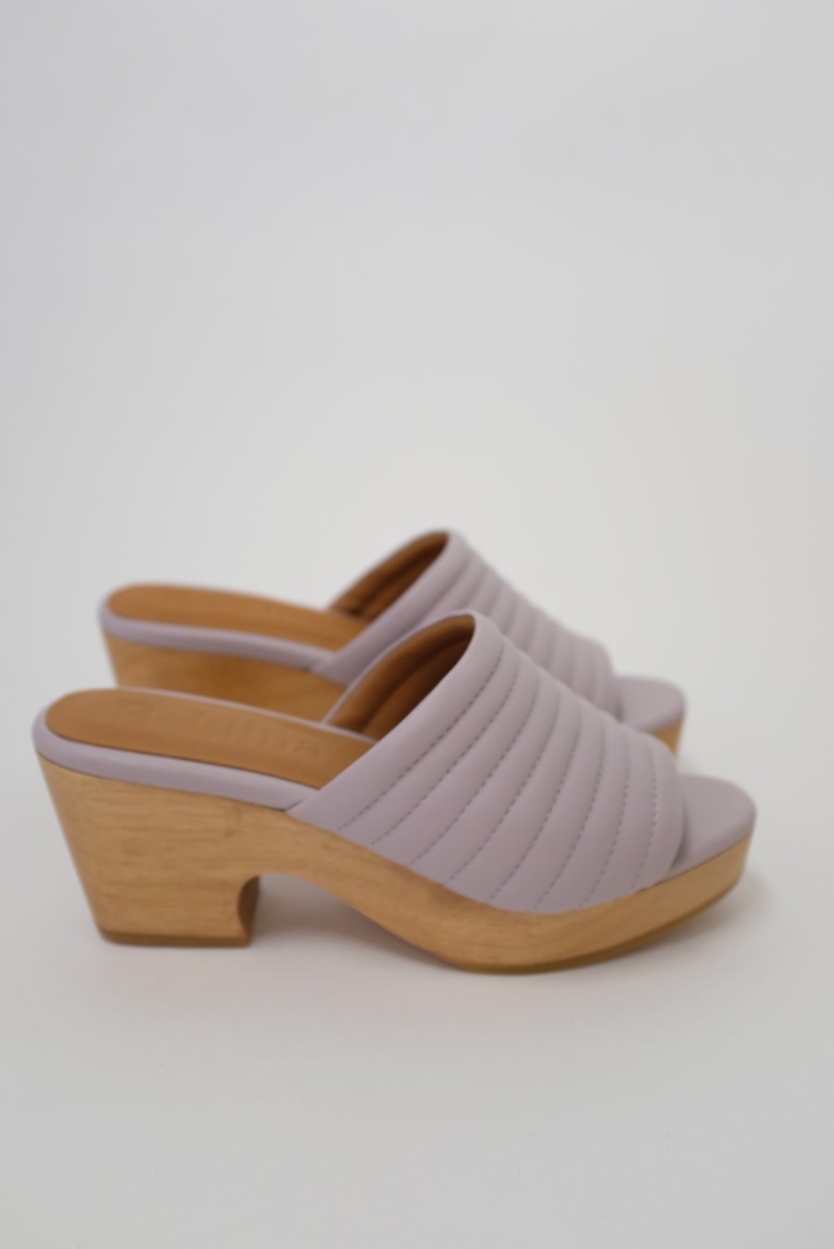 Beklina Open Toed Ribbed Clog - Light Orchid | Garmentory