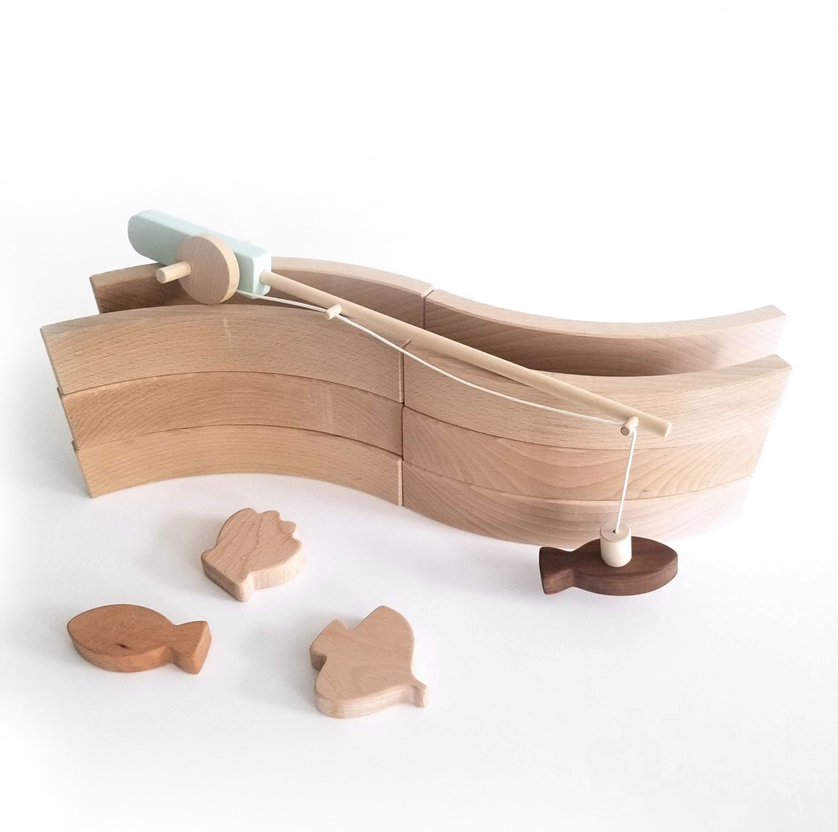Kids Abel Wood Large Blocks - Natural | Garmentory