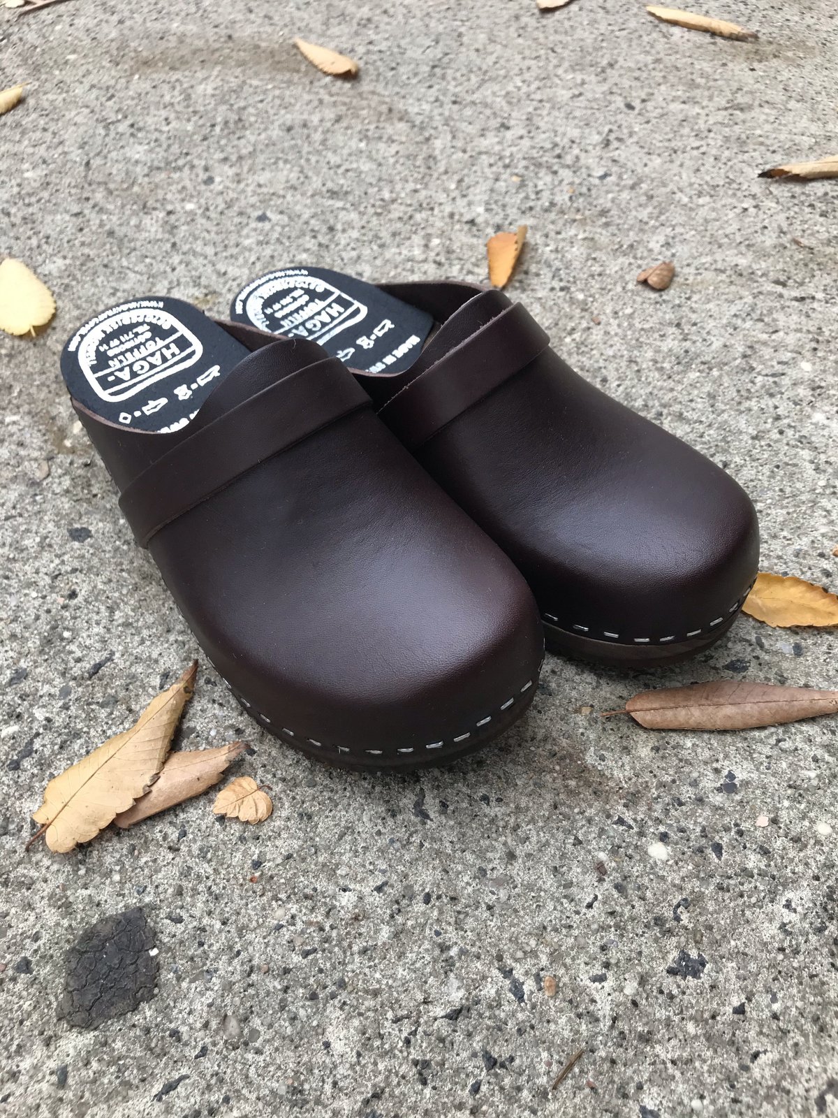 Haga Toffeln Swedish Clogs - Brun | Garmentory