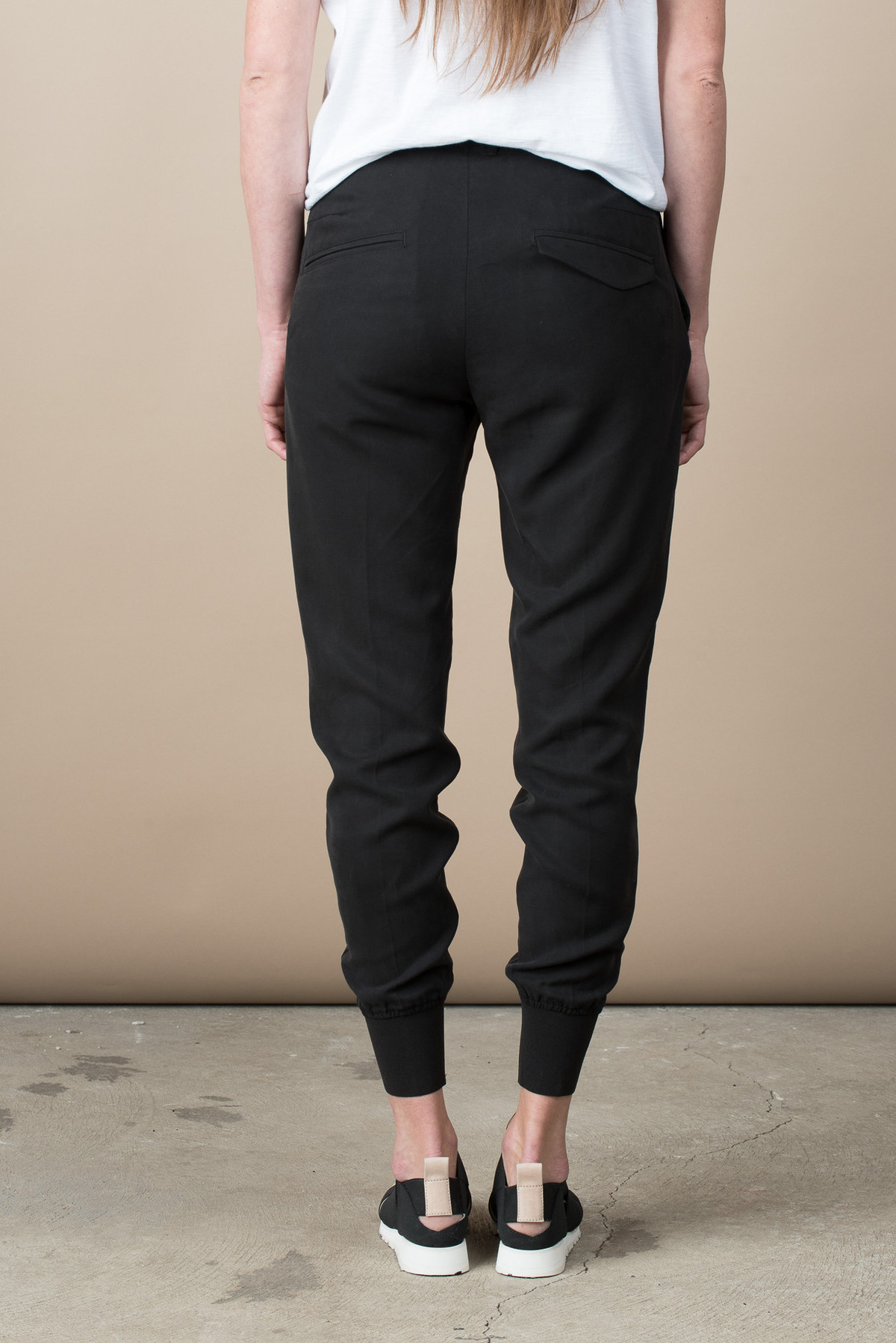 Hope Krissy Cuff Trouser In Faded Black | Garmentory