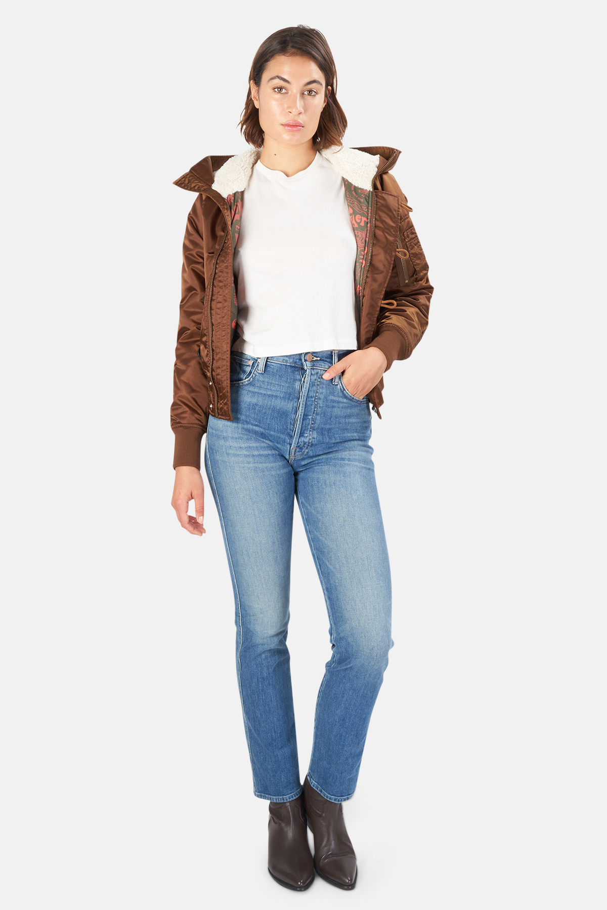 Women's MOTHER The Puffer Hoodie Jacket - Warm Feelings | Garmentory