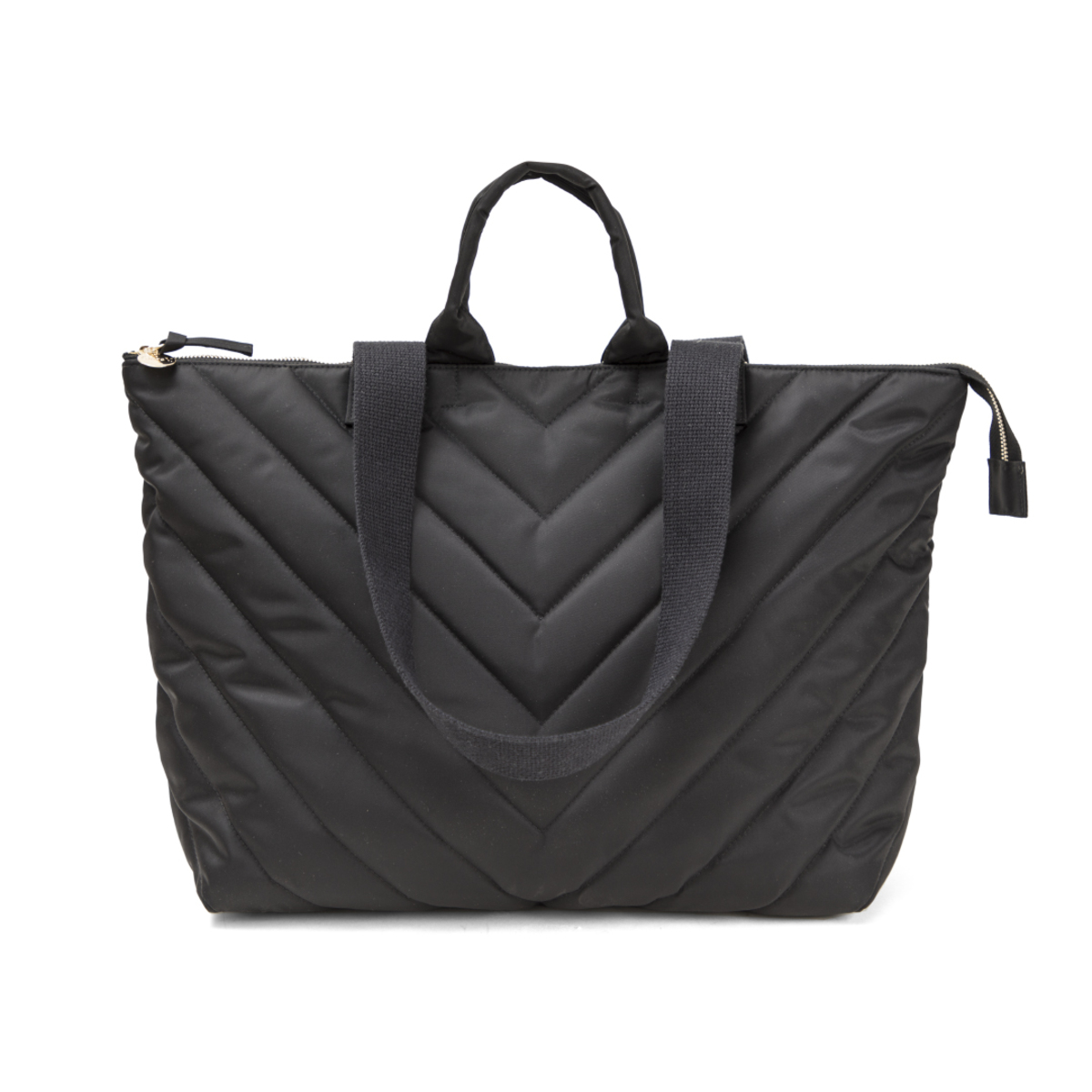 CLARE V. Le Zip sac Quilted V Puffer bag - Black | Garmentory