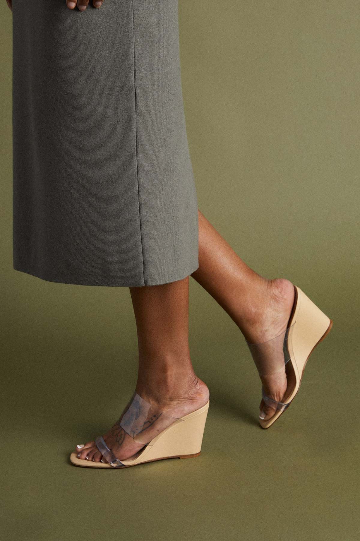 Maryam Nassir Zadeh Olympia Wedge - Wafer | Garmentory