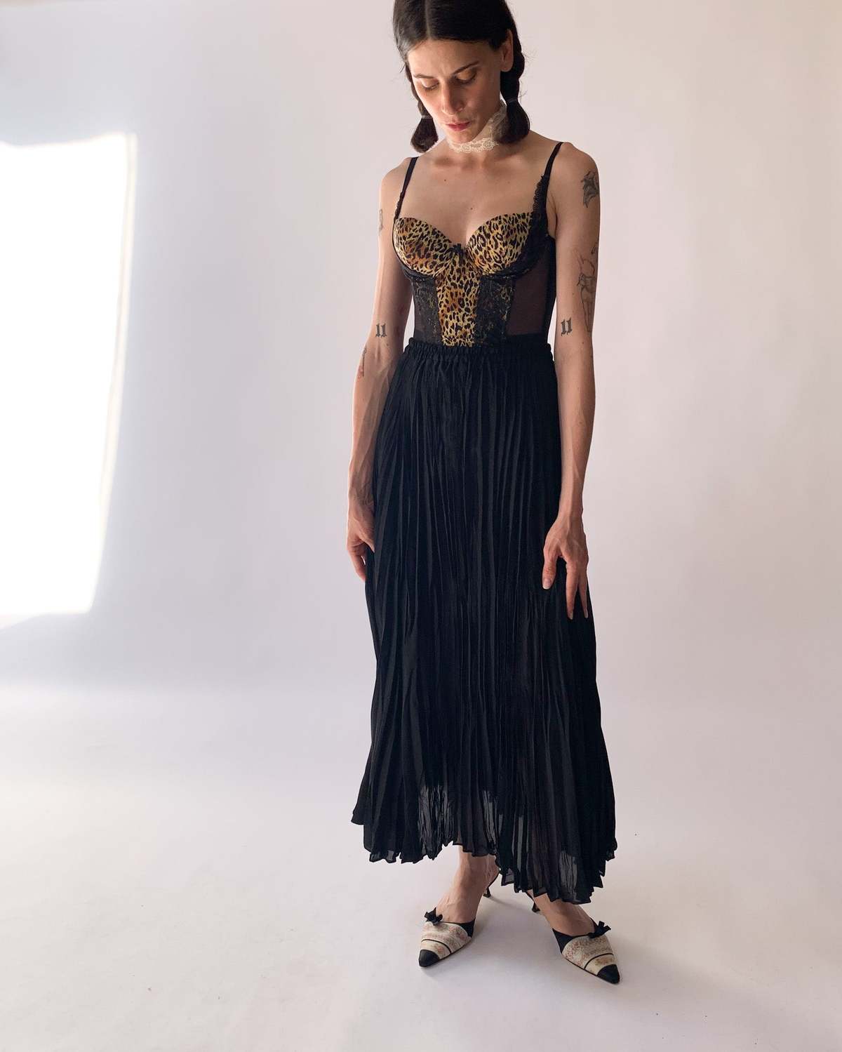 Vintage Mesh Bodice - Leopard | Garmentory