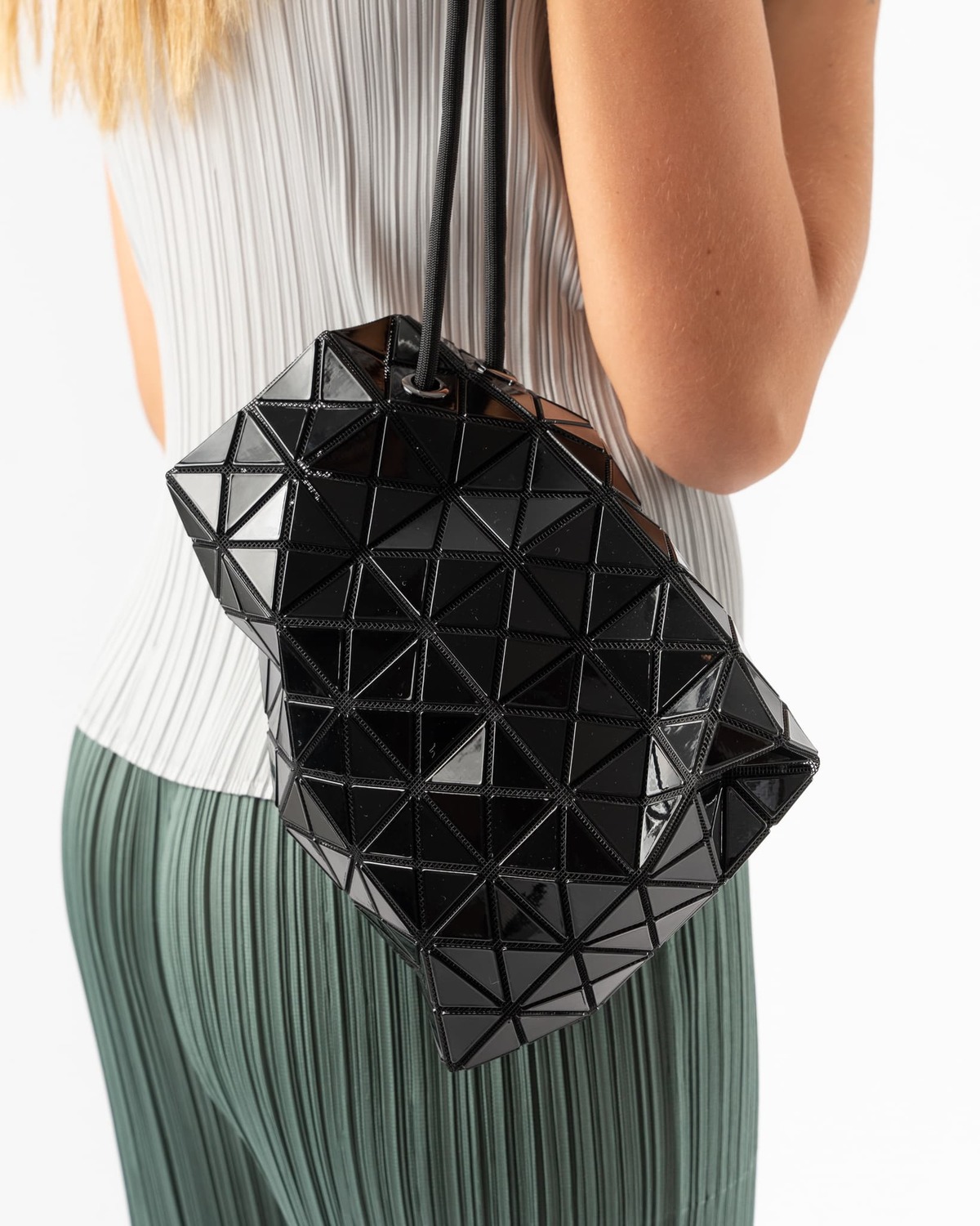 Bao Bao By Issey Miyake Wring Small Shoulder Bag - Black | Garmentory
