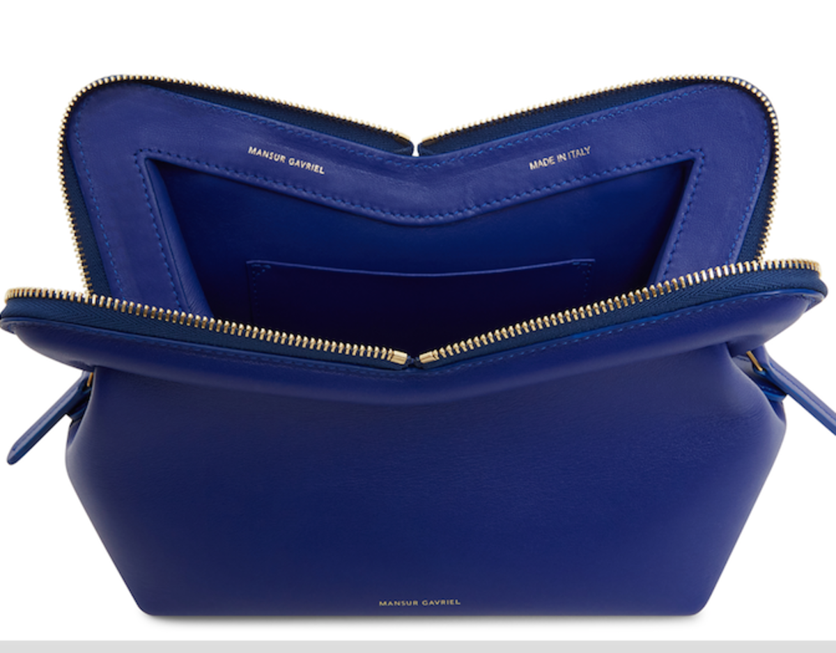 Mansur Gavriel Mini M Frame Bag - Ocean | Garmentory