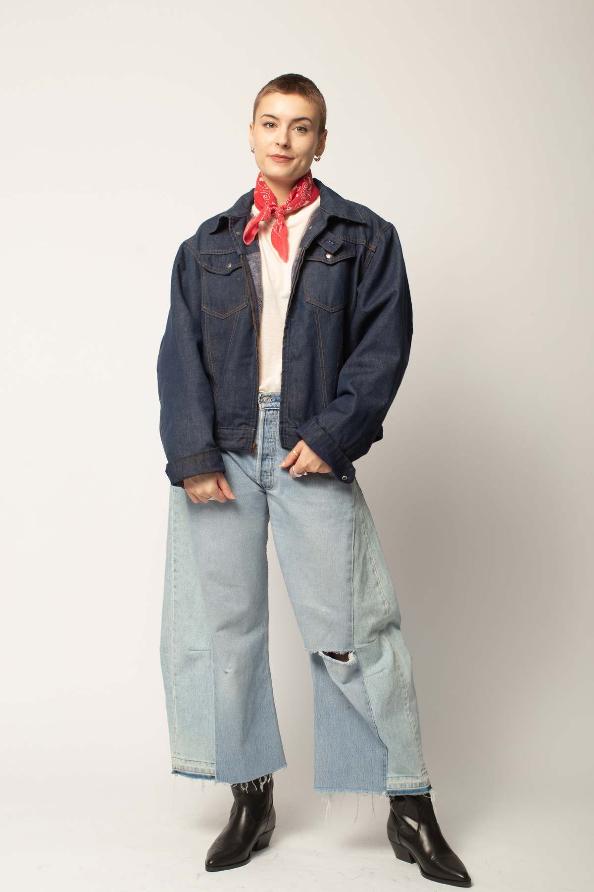 Insulated Denim Trucker Jacket | Garmentory
