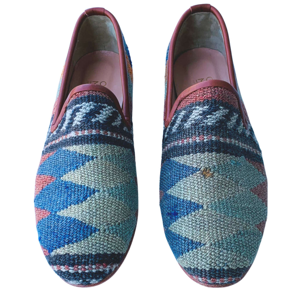 Ocelot Market Turkish Kilim Loafer - Blue/Green | Garmentory