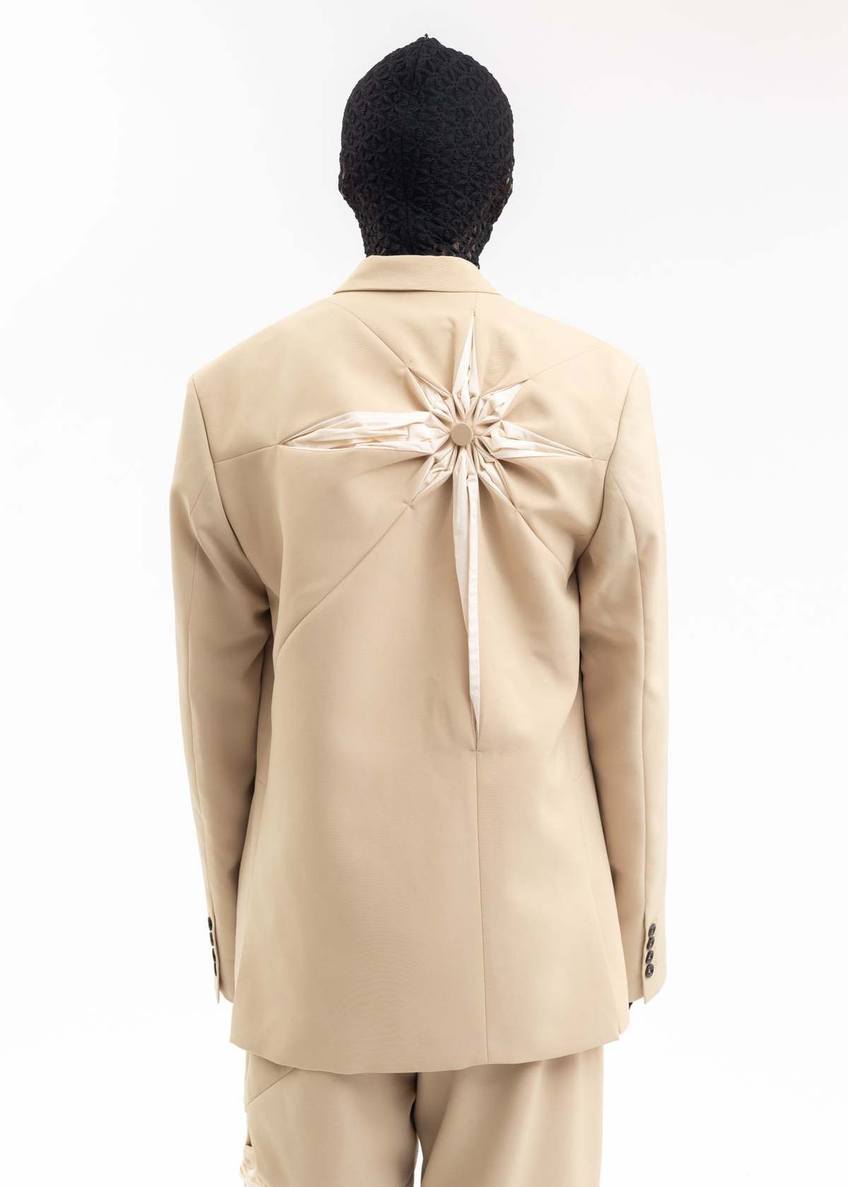 KUSIKOHC ORIGAMI FLOWER BLAZER - CARMEL | Garmentory