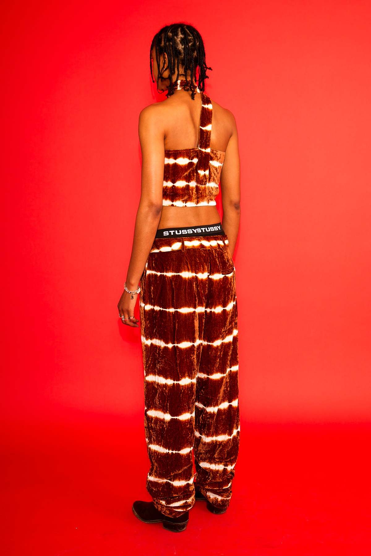 Spa Boy X 100% Silk Baggy Trouser - Brown | Garmentory